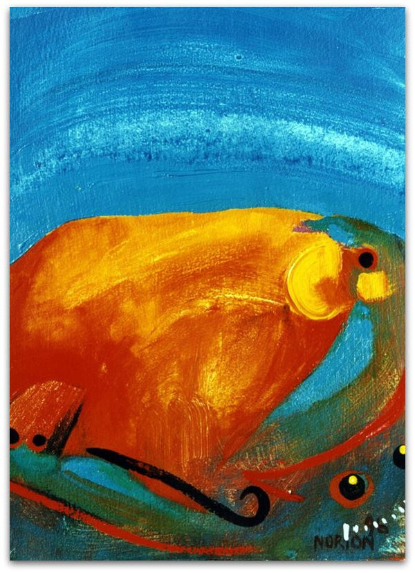 Parrot Dinner - Helen Norton Art